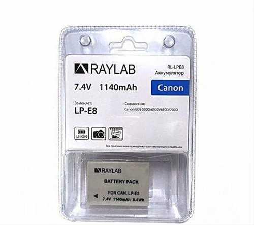 Аккумулятор Raylab RL-LPE8 1140мАч