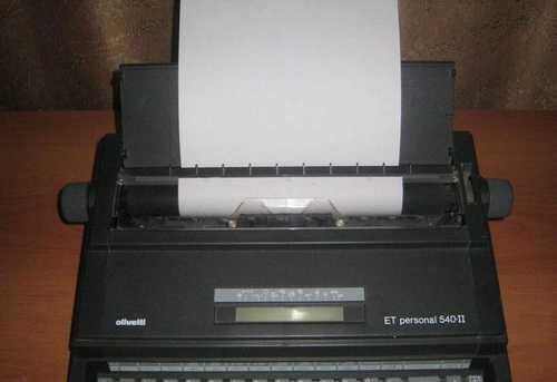 Печатная пишущая машинка,olivetti