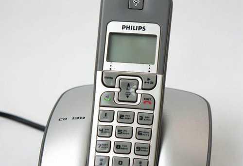 Беспроводной радиотелефон Philips CD130 станция