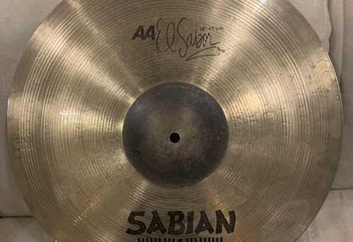 Редкая тарелка Sabian El Sabor Crash 18"