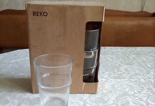 Набор стаканов IKEA Reko Новые в упаковке