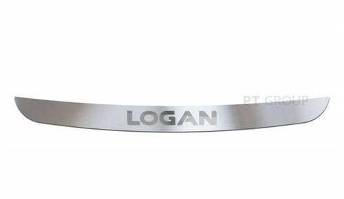 Накладка на задний бампер (нпс) Renault logan с 20