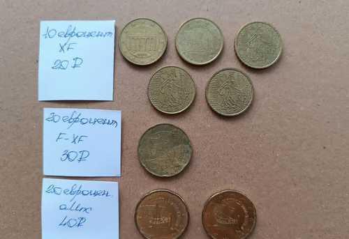 Монеты 10,20 евроцентов регулярного чекана