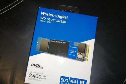 SSD NVMe WD SN550 500gb, новый