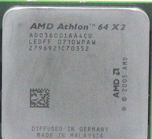 Процессор Socket-AM2 AMD Athlon64 3600+ X2 Windsor