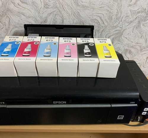 Принтер epson l800 с набором краски