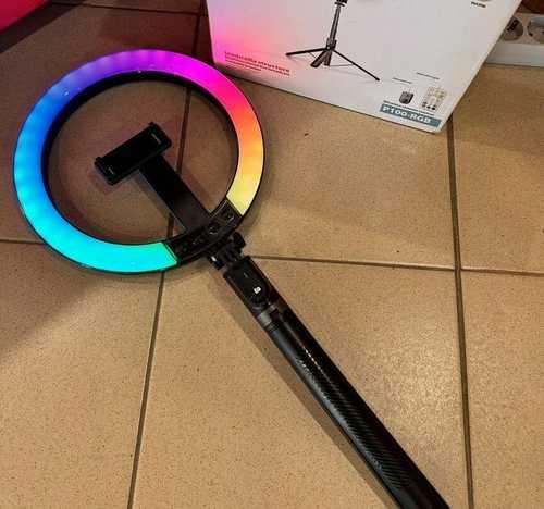 Новая Кольцевая лампа Selfie Stick RGB P100