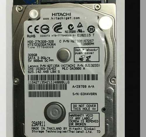 HDD, Hitachi Travelstar Z7K320 HTS723232A7A364, 32