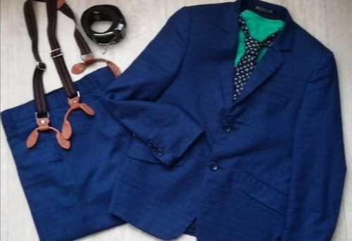 Школьный костюм для мальчика 146 синий