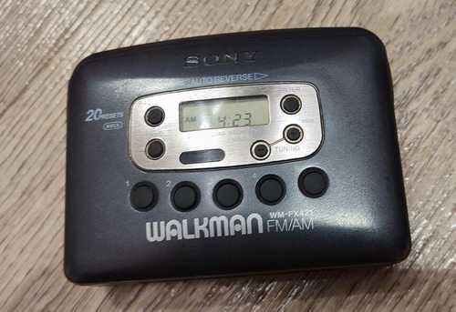 Кассетный плеер sony walkman wm-fx421