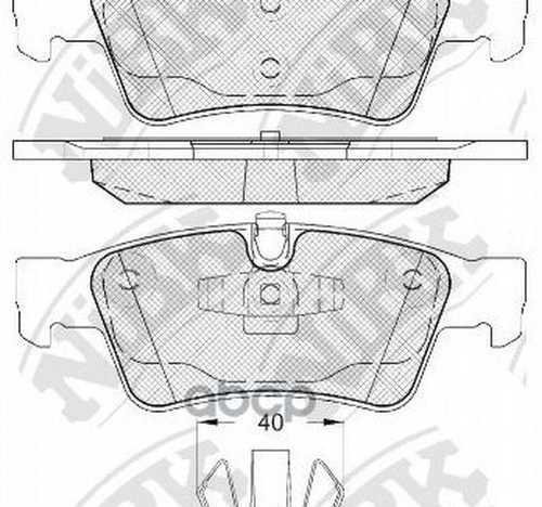 Колодки тормозные дисковые задние PN0507 NiBK