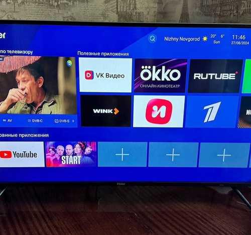 Телевизор haier SMART tv 43 дюйма