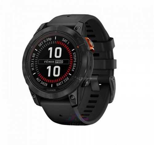 Умные часы Garmin Fenix 7 Pro Solar серый с черным ремешком (010 - 02777 - 01)