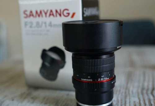 Samyang 14mm f 2.8 Sony E