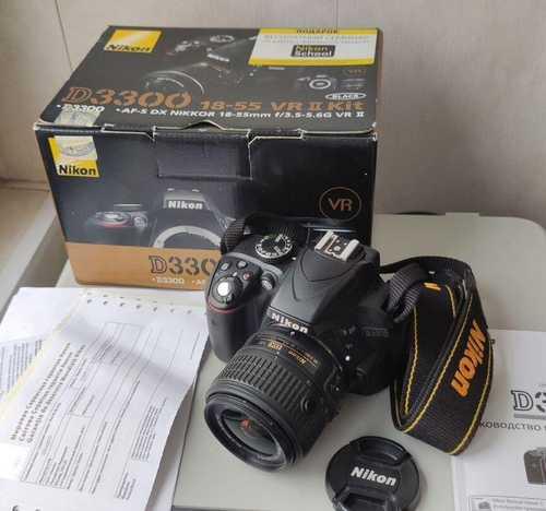 Nikon D3300 kit (пробег 13 т)