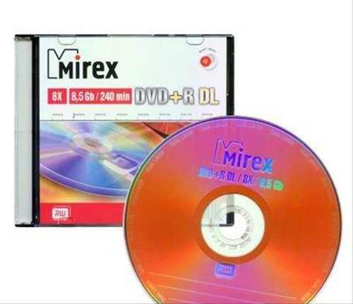 Диск DVD+R 8.5Gb Mirex 8 speed (slim) Double Layer