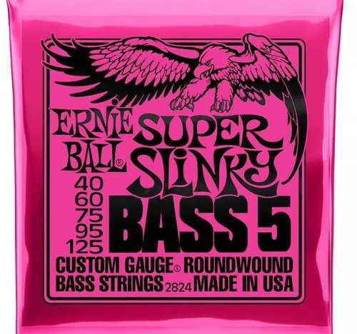 Струны Ernie Ball Super Slinky Bass 5-string 40-125 (2824)