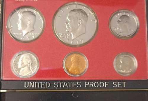 Годовой набор монет США 1977