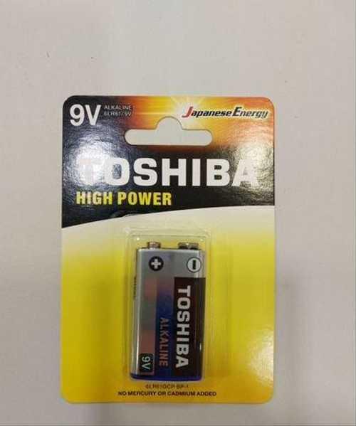 Батарейка Toshiba Alkaline 6LR61 BL1, 9В, крона