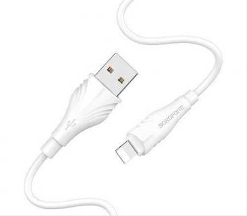 Кабель USB borofone BX18 для Lightning, 2.4A, длин