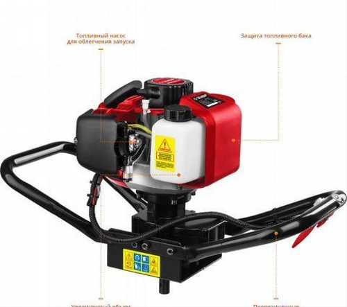 Мотобур (бензобур) зубр 1,7 л.с., без шнека