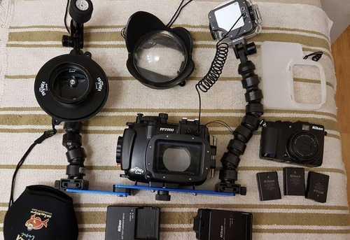 Nikon фотоапрат, fantasea, подводный бокс