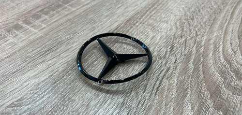 Эмблема багажника Mercedes 80 мм - Черная - Новая
