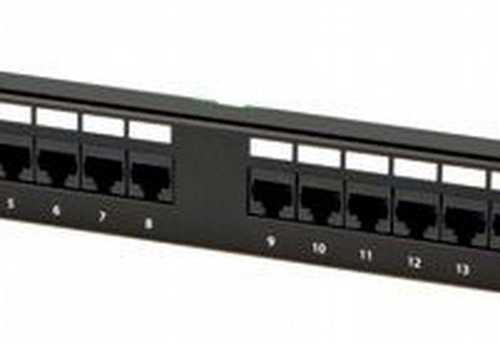 Патч-панель 19", 16 портов RJ-45