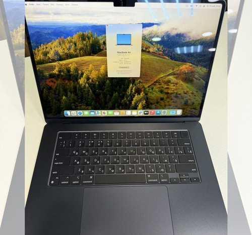 Macbook Air 15 m2 256gb Midnight 20 циклов