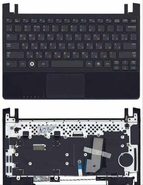 Клавиатура для Samsung N230 черная топ-панель черн