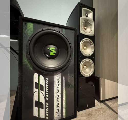 Акустика 2.1 Yamaha ns-555 и subwoofer