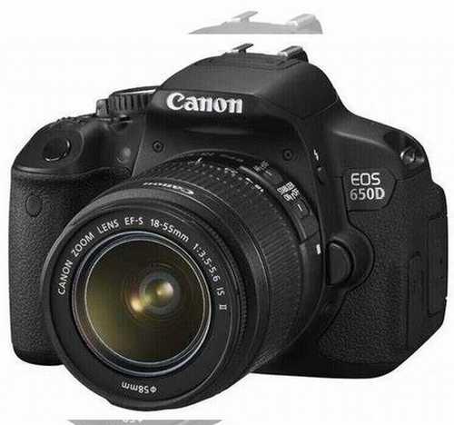 Зеркальный фотоаппарат canon 650d kit