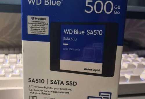 SSD 500 гб 2.5" SATA накопитель WD Blue SA510 (WDS