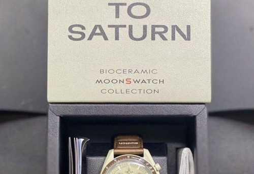 Часы swatch omega mission to Saturn