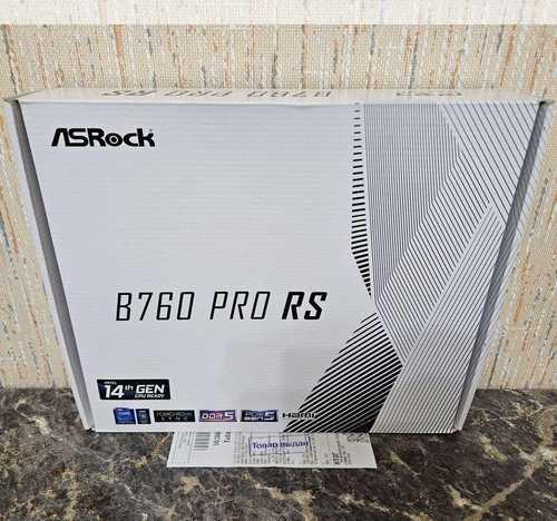 Новая топ плата B760 PRO RS, сокет 1700, DDR5, гар