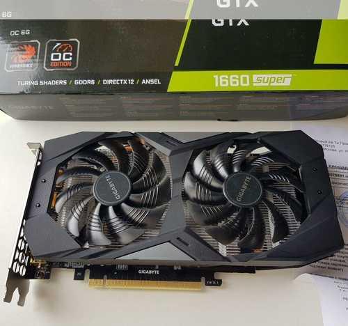 Видеокарта Gigabyte GTX 1660 Super 6gb Samsung