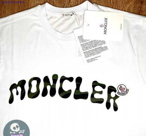 Футболка Moncler белая и черная (Арт.62259)