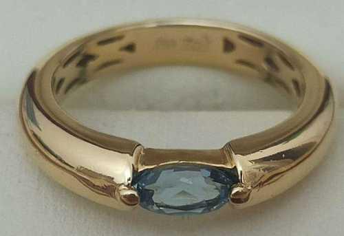 Золотое кольцо 750 лондон-топаз
