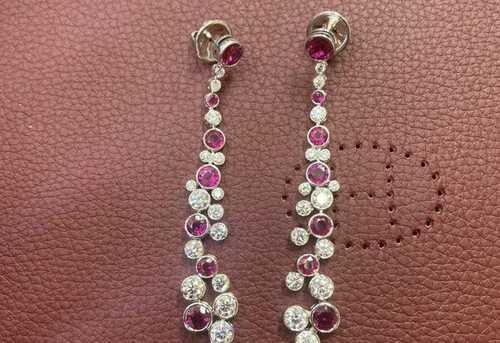 Золотые серьги Graff 13 гр 3.7 ct
