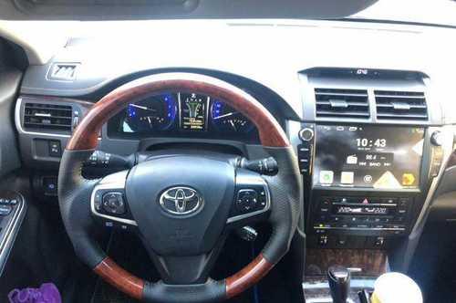 Toyota Camry 55 Руль с деревянной вставкой ASV526