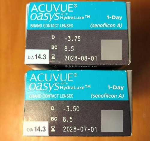 Контактные линзы Acuvue oasys 1 day 30 штук