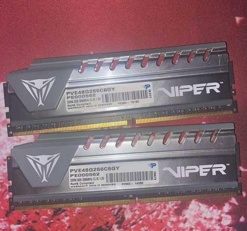 Оперативная память ddr4 16gb patriot viper