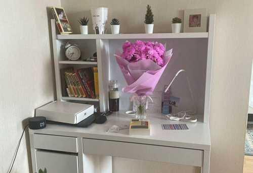 Письменный стол IKEA micke, 105x50 см, белый, Икеа