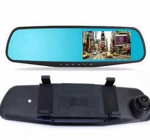 Видеорегистратор-зеркало rear-view mirror, черный