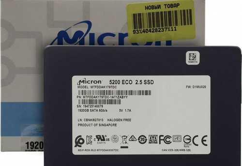 SSD накопитель Crucial Micron 5200 ECO 1920 гб
