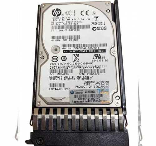 Жесткий диск HP EG0146fawjc 146Gb SAS 2,5" HDD