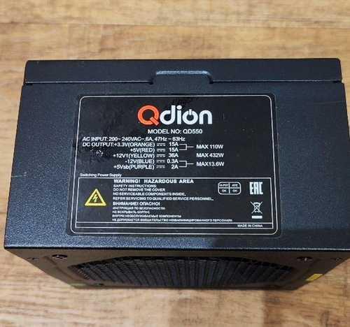 Блок питания Qdion QD550 550W