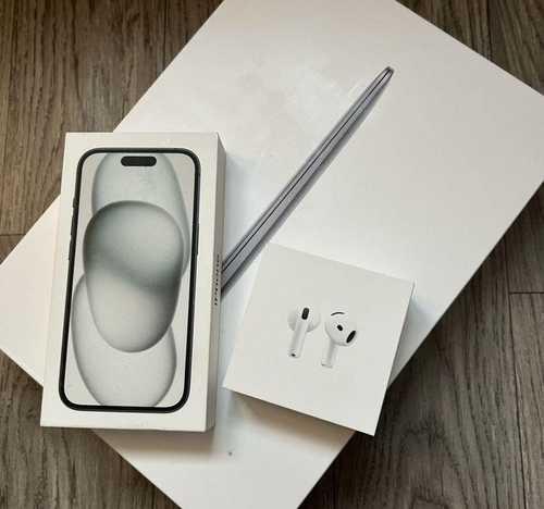 Коробки из-под apple, iPhone 15, air, macbook air