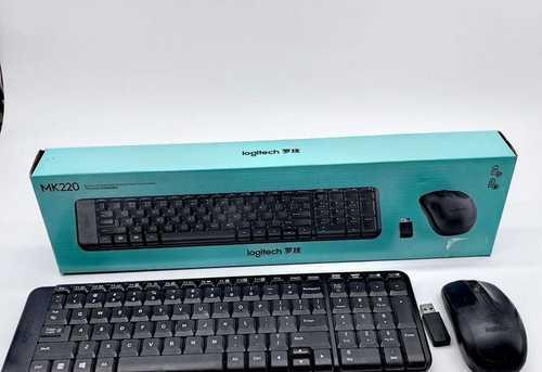 Беспроводная клавиатура + мышь Logitech K220