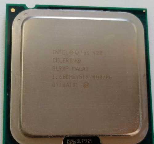 Процессор intel celeron 420